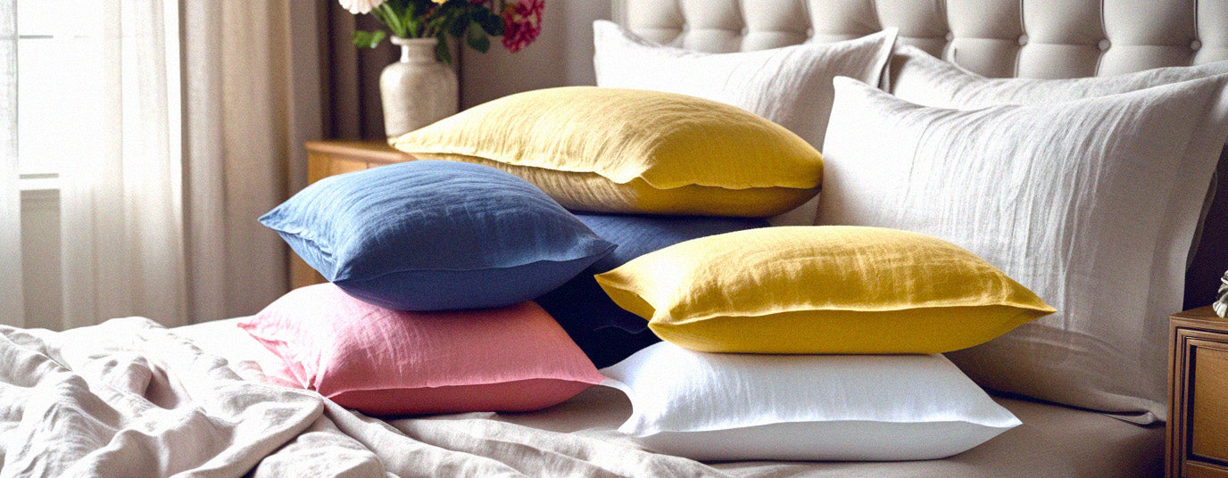 100% Pure Linen Pillowcases – Soft, Durable & Comfort – Triton Linen