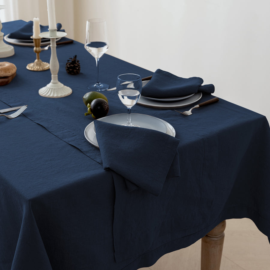 100% Pure Natural Linen Tablecloths | Elegant & Durable Dining Linens ...