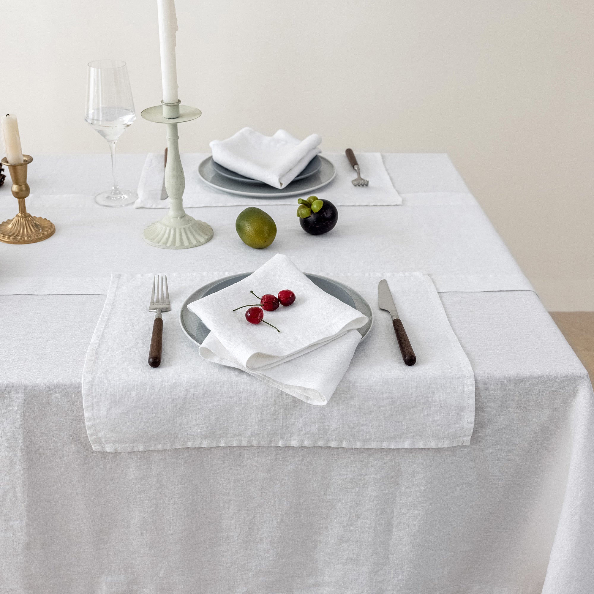Pure Linen Tablecloth Rectangle - 60 x 120 Inches – Triton Linen