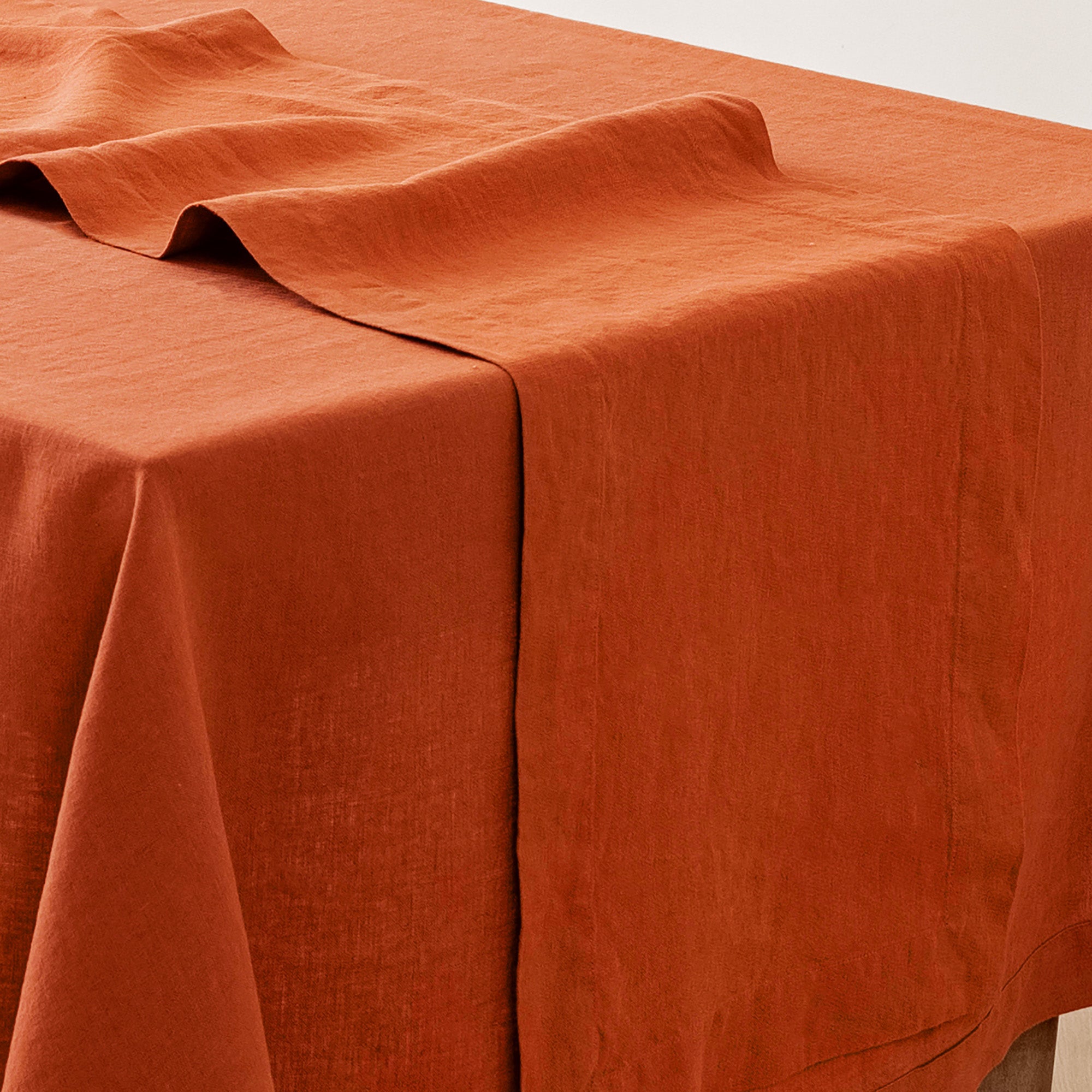 Premium French Linen Table Runner - Caramel – Triton Linen
